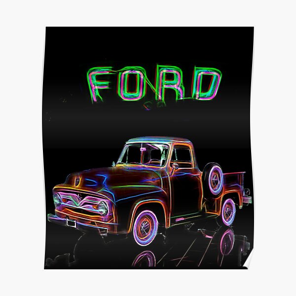 Vintage Trucks Posters | Redbubble