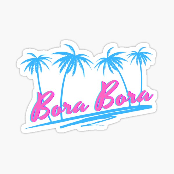 "Bora Bora Palm Trees" Sticker for Sale by OlympicsMerch | Redbubble