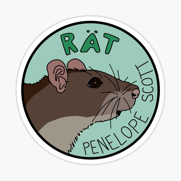 "Penelope Scott rat rät" Sticker for Sale by saffl0wer | Redbubble