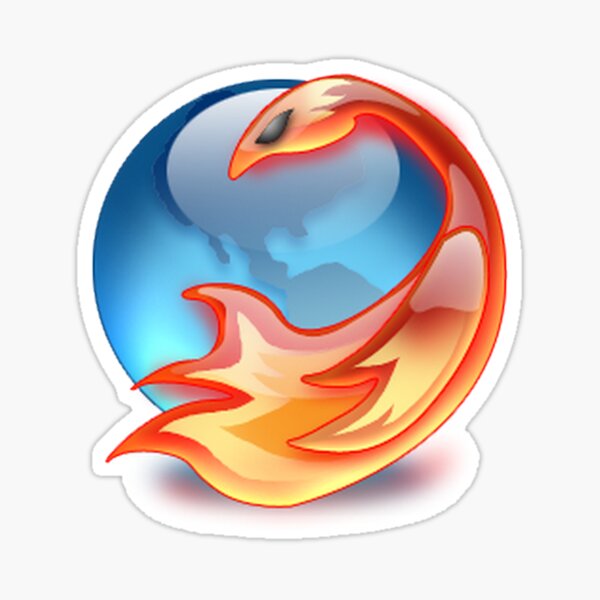 "FIREFOX FAN" Sticker for Sale by ema-shop | Redbubble