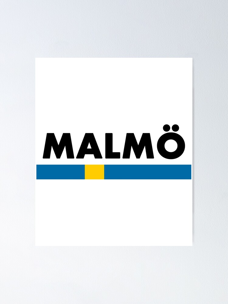 "Malmö Flag Minimalist" Poster for Sale by RetroDesignss | Redbubble
