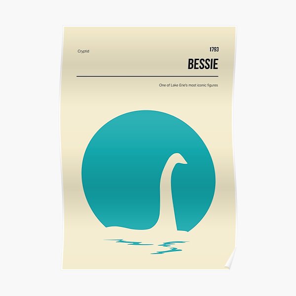 "Bessie Lake Erie Vintage Cryptid Poster" Poster for Sale by ...