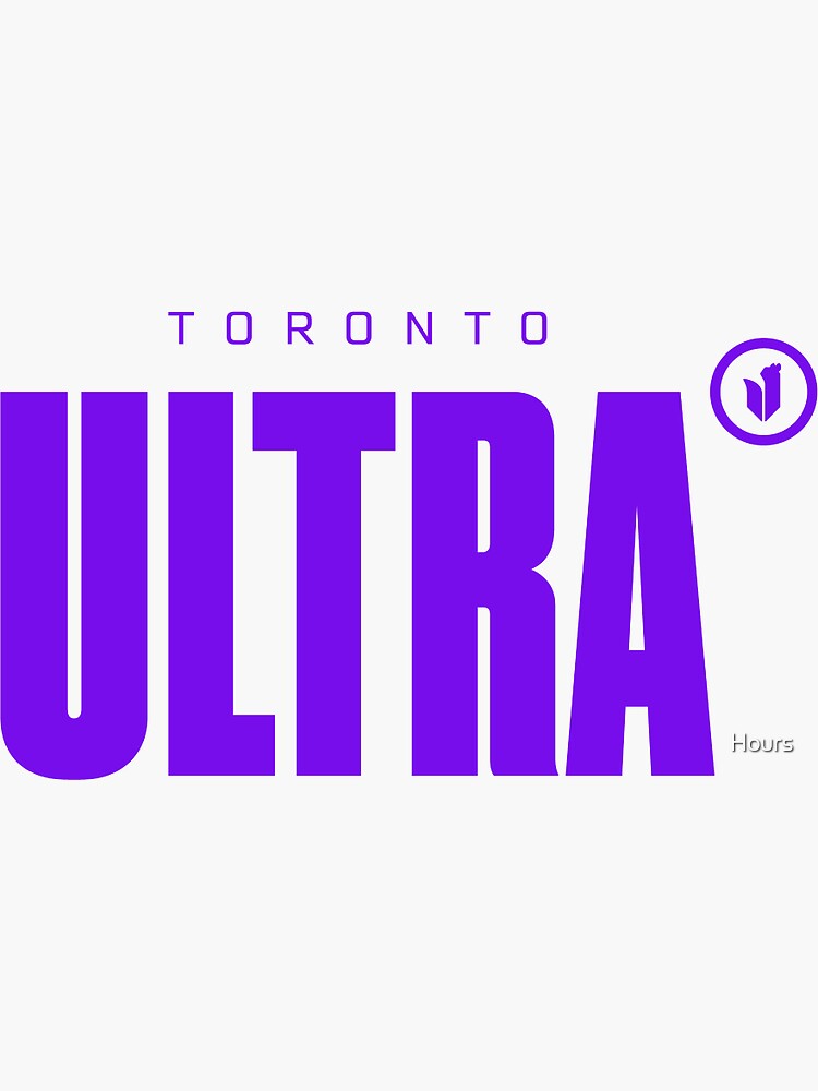 "Toronto Ultra Logo" Sticker for Sale by Hours | Redbubble