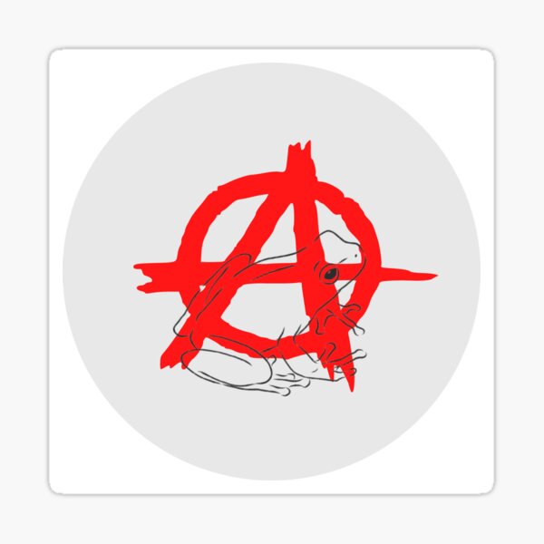 "Anarchy Animals- frog" Sticker for Sale by Lupe8707 | Redbubble
