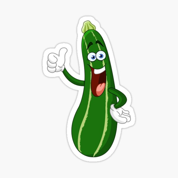 "Zucchini " Sticker for Sale by axMerchShop | Redbubble