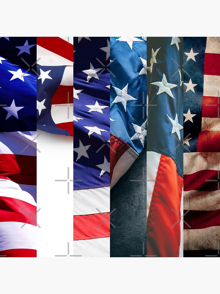 "American Flag Collage" Poster by Designs24U | Redbubble