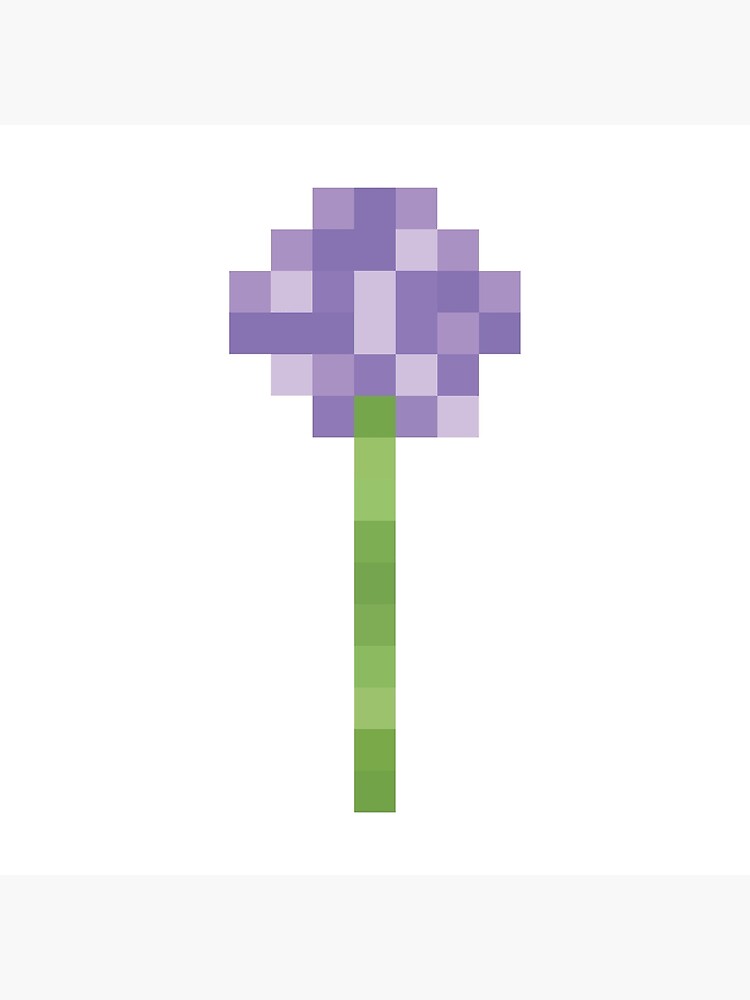 "Minecraft Allium Flower" Poster by Ink-ka | Redbubble