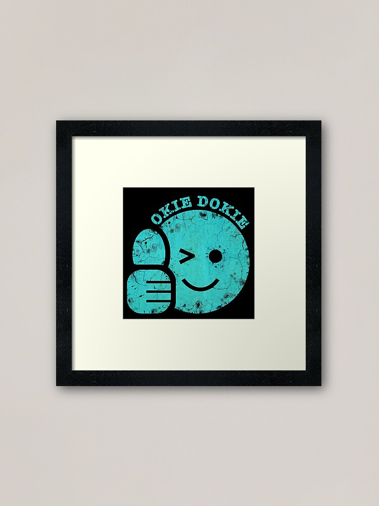 "Okie Dokie - Smiley Face" Framed Art Print for Sale by zingarostudios ...