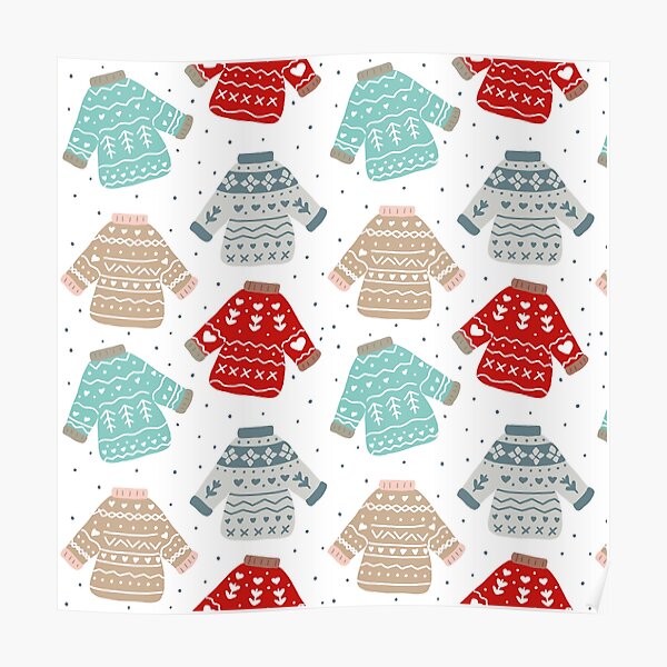 "Christmas Jumpers" Poster for Sale by KathrinLegg | Redbubble