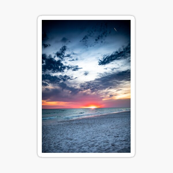 "Beach Sunset Photography " Sticker by ariellevictoria | Redbubble