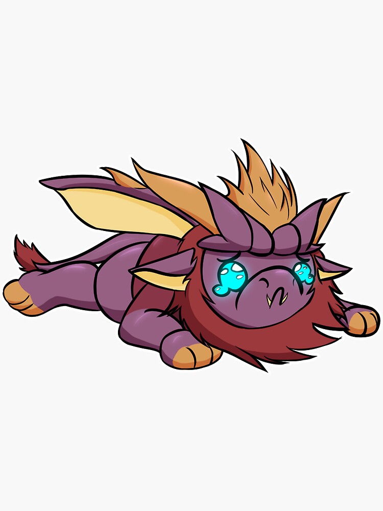 "Little Crying Teostra Baby " Sticker for Sale by Epplejeck | Redbubble
