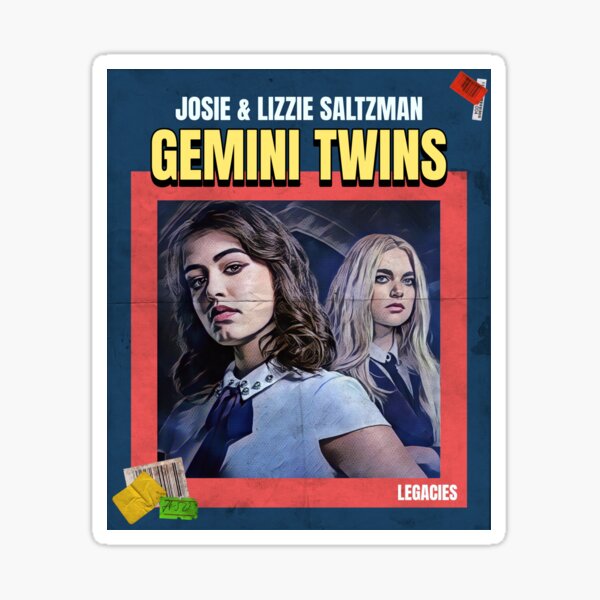 "Gemini Twins Josie and Lizzie Saltzman – Legacies" Sticker for Sale by ...