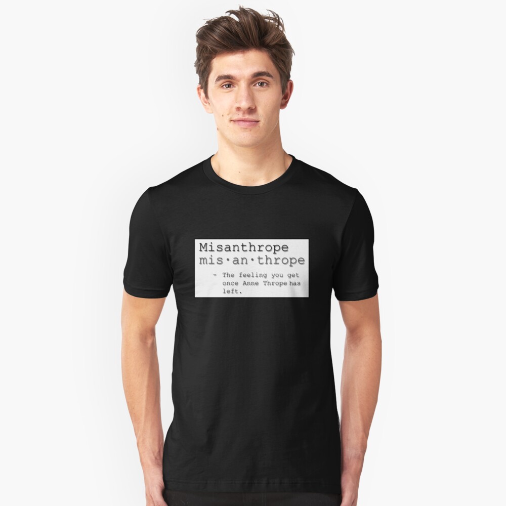 "Misanthrope" T-shirt by TheKingLobotomy | Redbubble