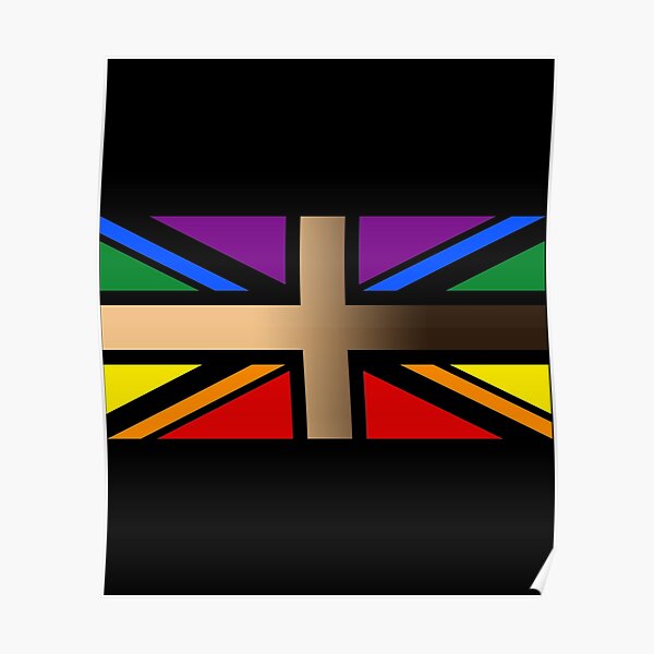 "Union Jack Pride Flag" Poster by TeeShirtsLive | Redbubble