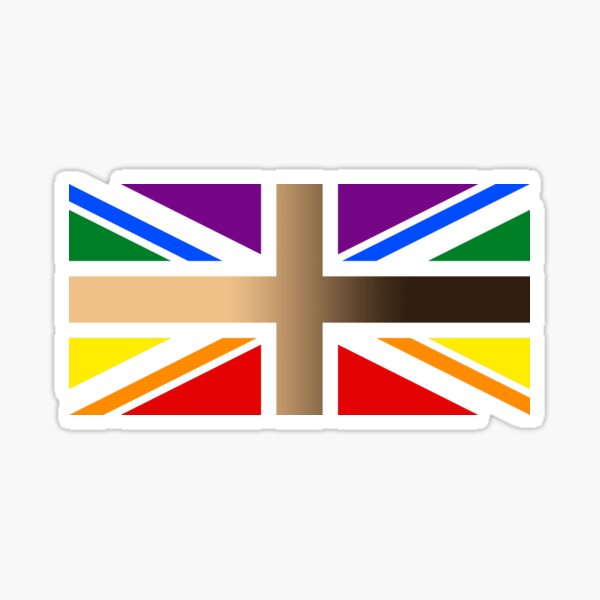 "Union Jack Pride Flag" Sticker for Sale by TeeShirtsLive | Redbubble
