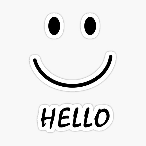 "Happy Face| Hello Face| Smile " Sticker for Sale by gosmartgo | Redbubble