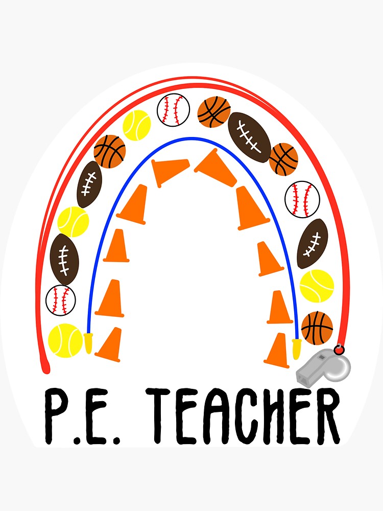 "PE teacher" Sticker for Sale by eelowe | Redbubble