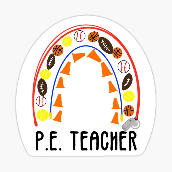 "PE teacher" Sticker for Sale by eelowe | Redbubble