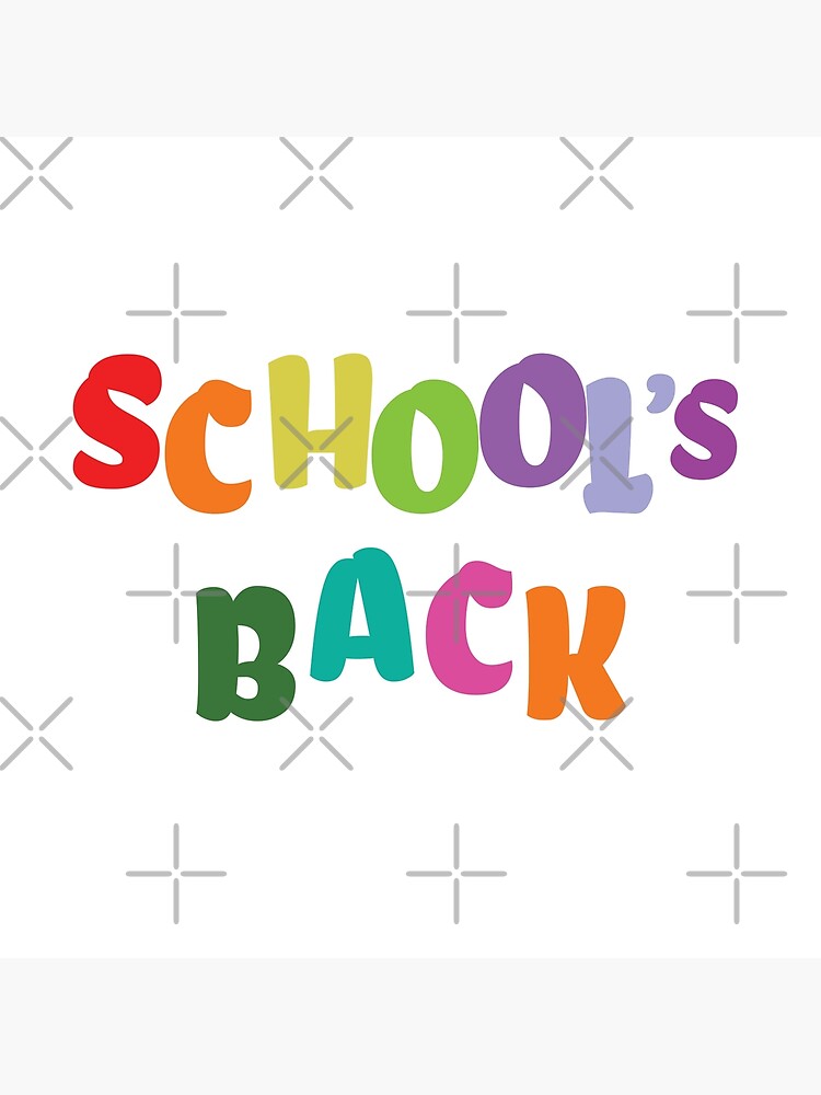 " School is back - Colorful School Letters" Poster for Sale by ...
