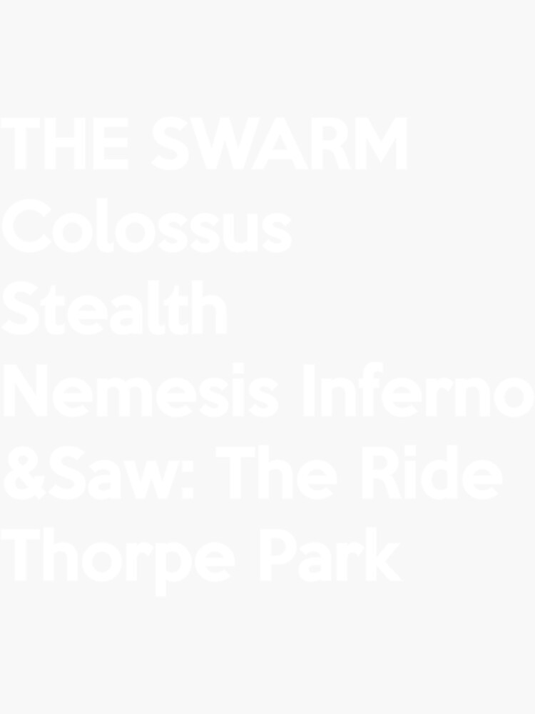 "Thorpe Park Resort Classic" Sticker for Sale by SkullzWear | Redbubble