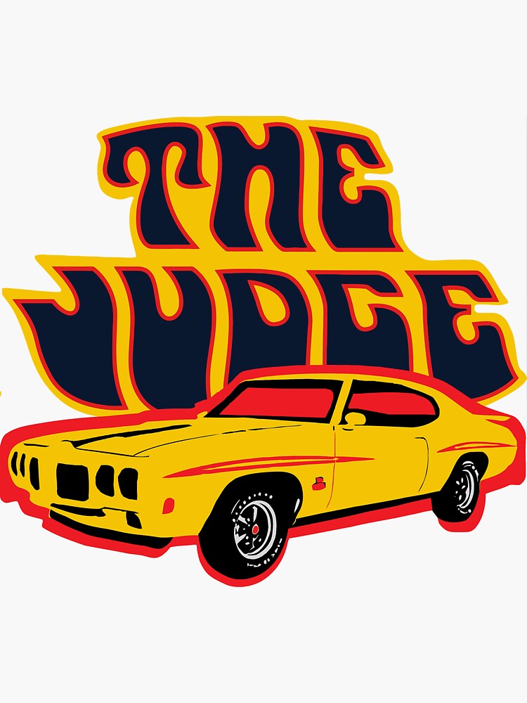 "PONTIAC GTO THE JUDGE" Sticker for Sale by ImtiazBaird | Redbubble