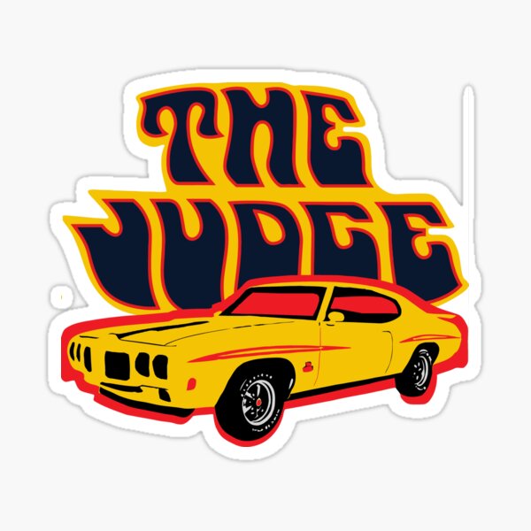 "PONTIAC GTO THE JUDGE" Sticker for Sale by ImtiazBaird | Redbubble