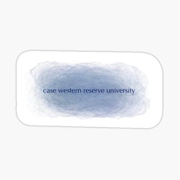 "CWRU: watercolor " Sticker for Sale by Hannahbark-art | Redbubble