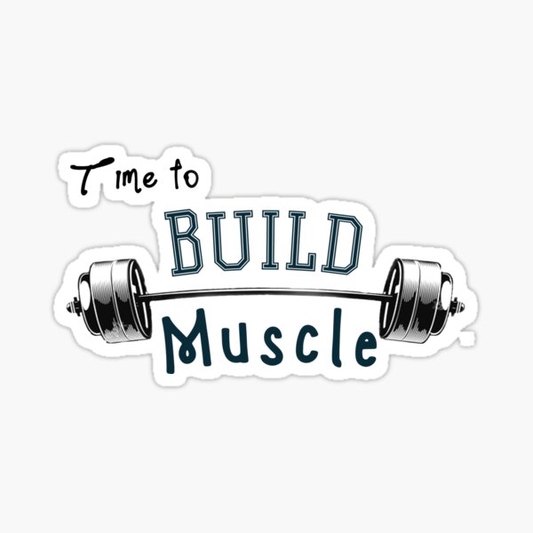"Time to Build Muscle: Cut File, commercial use, printable vector clip ...