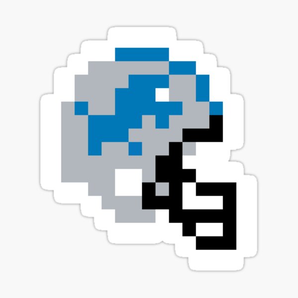 "Detroit Lions (8-bit Football Helmet Only)" Sticker for Sale by ...