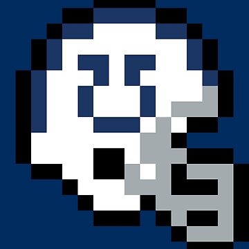 "Indianapolis Colts (8-bit Football Helmet Only)" Sticker for Sale by ...