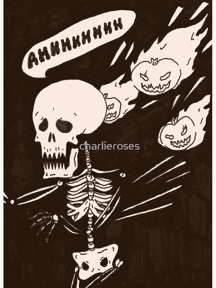 "Aghhhhhhhh!" Sticker for Sale by charlieroses | Redbubble