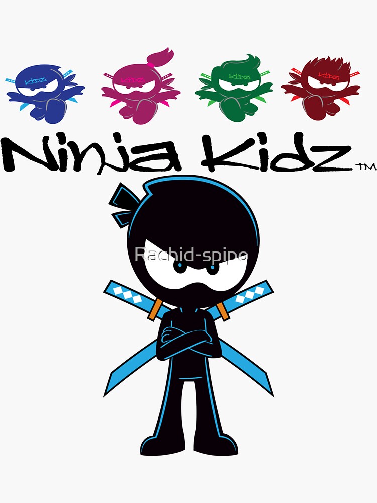 "Ninja kidz" Sticker for Sale by Rachid-spipo | Redbubble