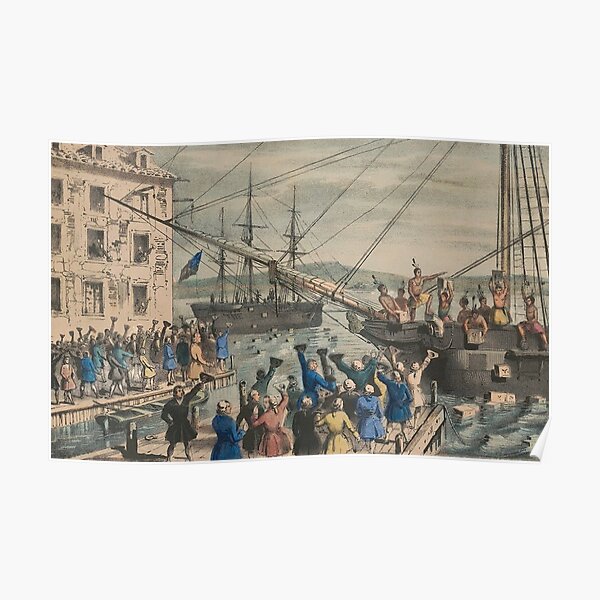 "Boston tea party" Poster for Sale by beachcamper | Redbubble