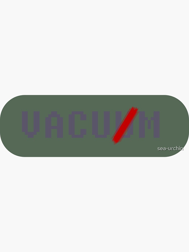 "vacum sticker" Sticker for Sale by sea-urchin | Redbubble
