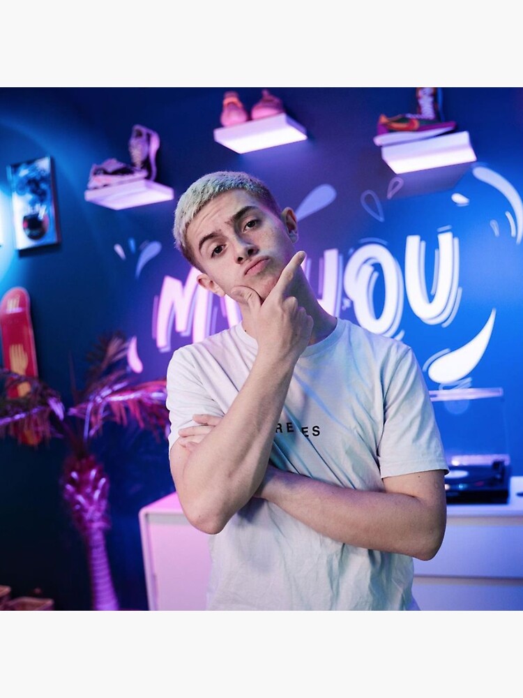 Sticker « Michou Portrait Youtube », par telecritique | Redbubble