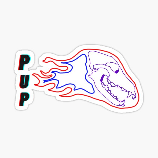 "Flame PUP" Sticker by ChefFox | Redbubble