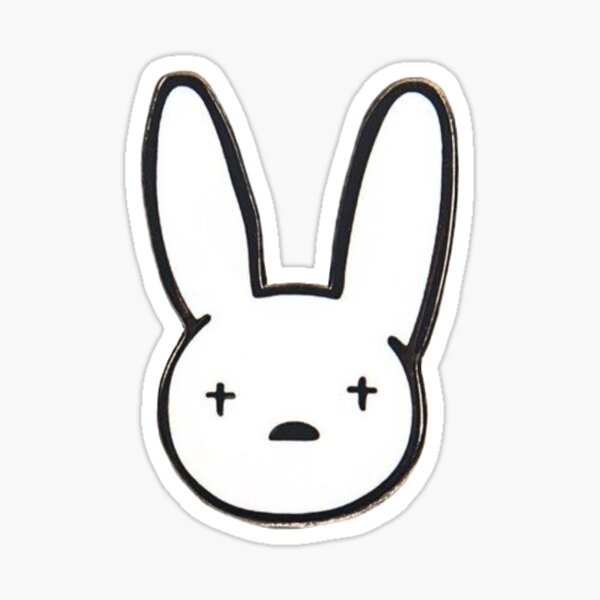 "Bunny outline" Sticker for Sale by Aizah- | Redbubble