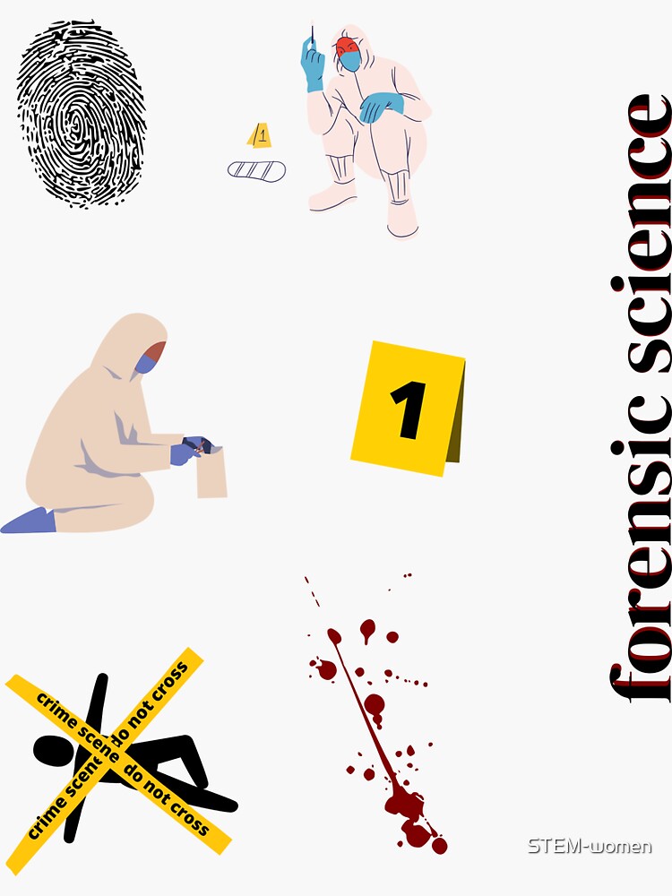"Forensic Science Pack" Sticker for Sale by STEM-women | Redbubble