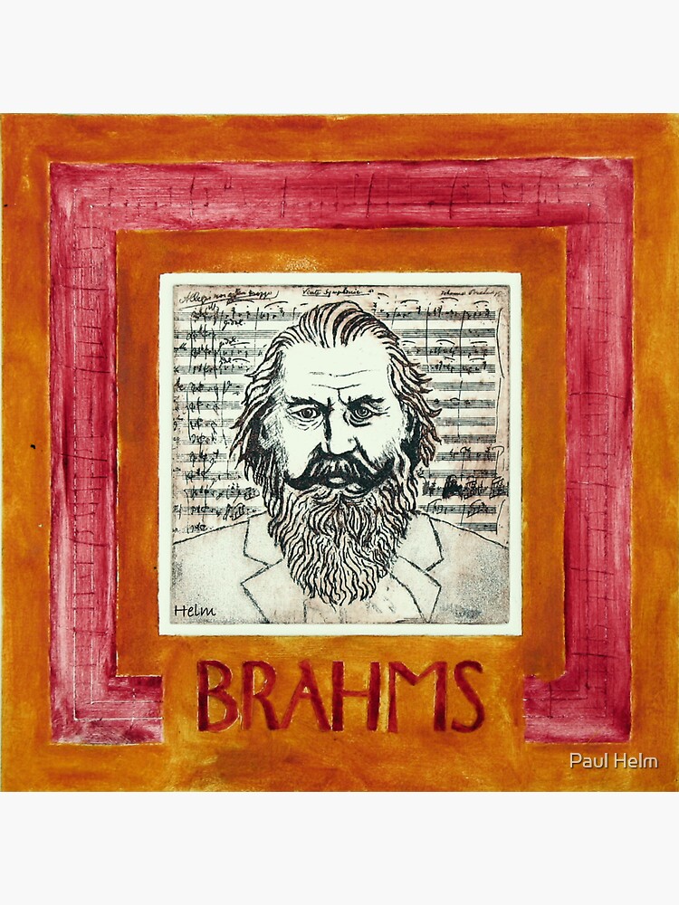 "Brahms" Sticker for Sale by paulhelm | Redbubble
