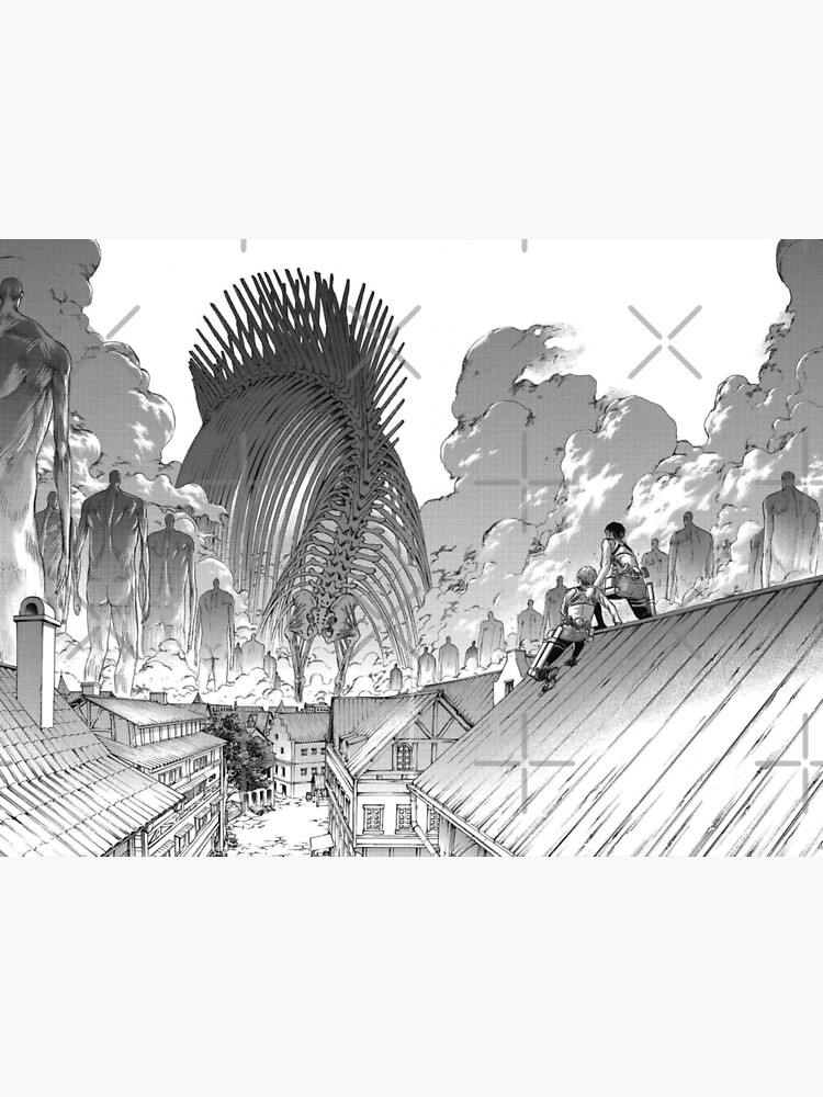 "Anime Attack On Titan Rumbling" Poster by OmoshiroiWear | Redbubble