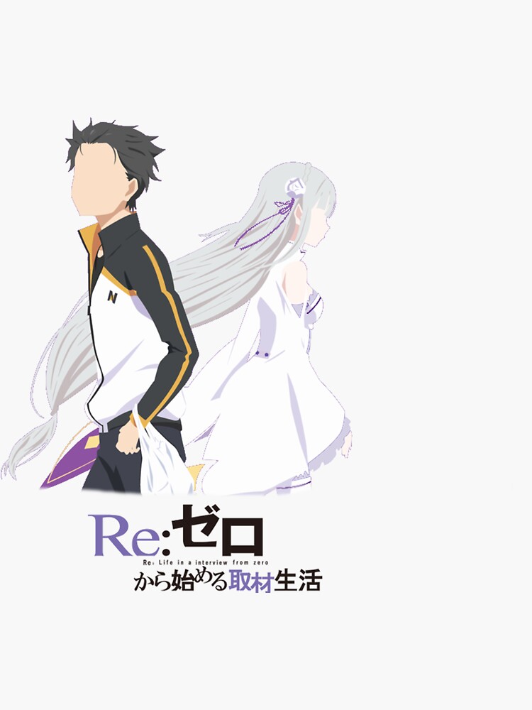 "Re:Zero Sub and Emi Minimalist" Sticker for Sale by NinjaAway | Redbubble