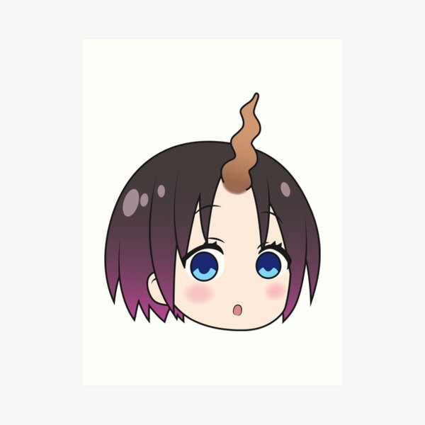 "Miss Kobayashi's Dragon Maid Elma Chibi" Art Print by ChibiCheems ...