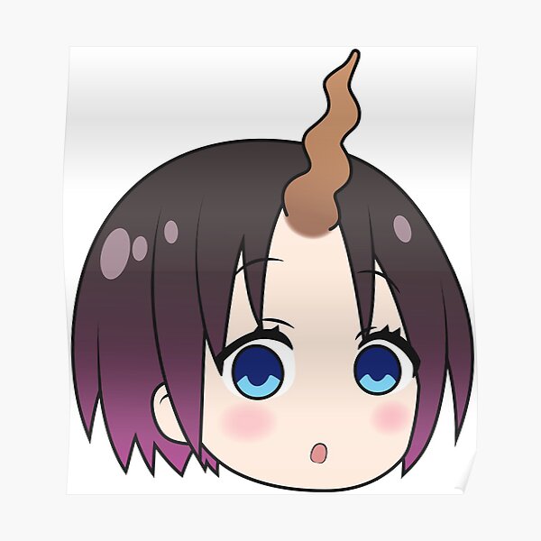 "Miss Kobayashi's Dragon Maid Elma Chibi" Poster for Sale by ...