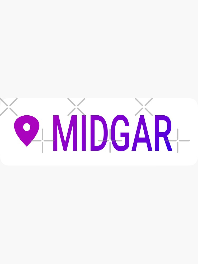 "Midgar Location" Sticker for Sale by lobstershorts | Redbubble