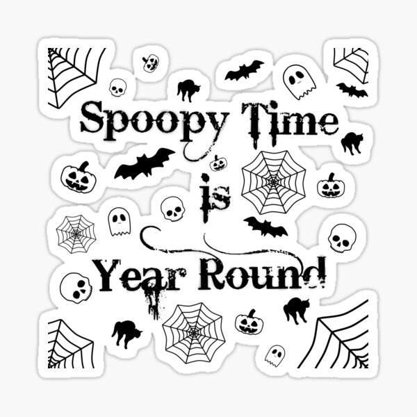 "Spoopy Time" Sticker by Jaxattaxx | Redbubble