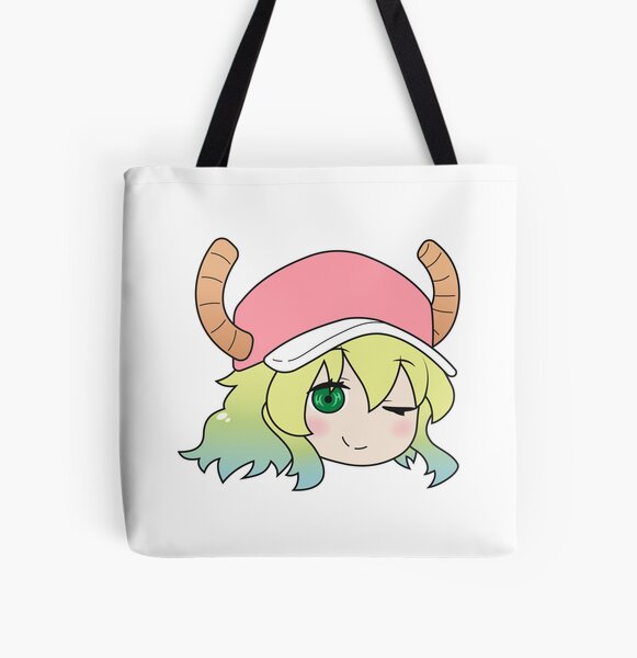 "Miss Kobayashi's Dragon Maid Lucoa Chibi Head" Tote Bag for Sale by ...