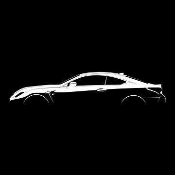 "Lexus RC F Silhouette" Sticker for Sale by in-transit | Redbubble