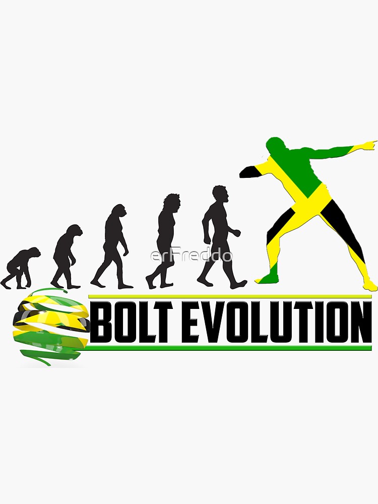"Usain Bolt" Sticker by erFreddo | Redbubble