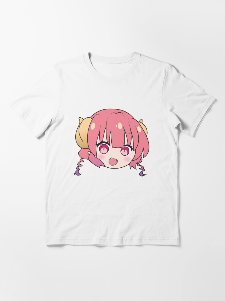 "Miss Kobayashi's Dragon Maid Ilulu Chibi Head" T-shirt for Sale by ...