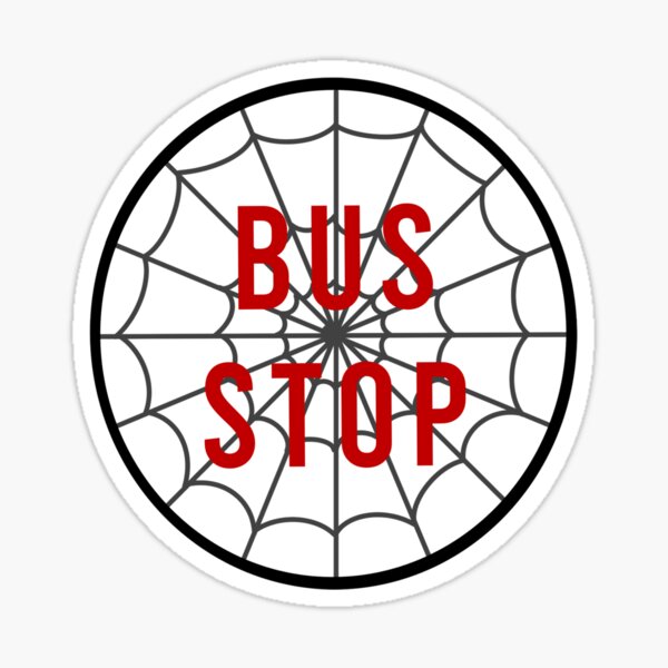 "halloween bus stop" Sticker for Sale by isabelsavdiaz | Redbubble